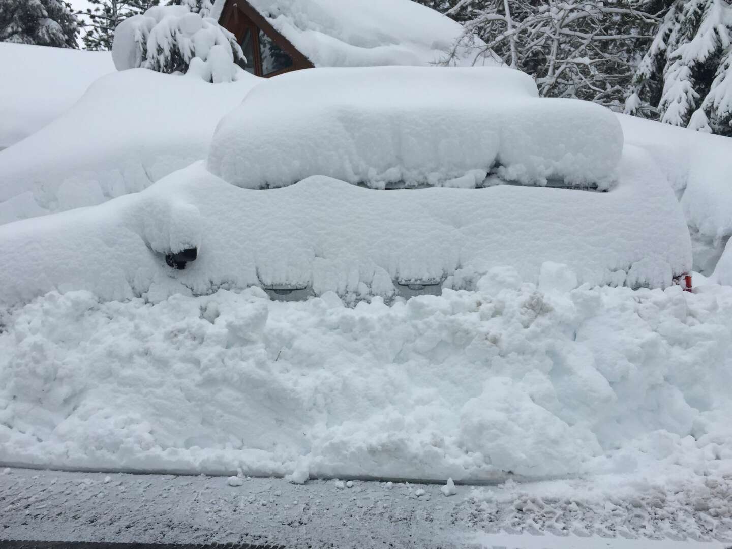 Photos show the insane amounts of snow piled up in Tahoe