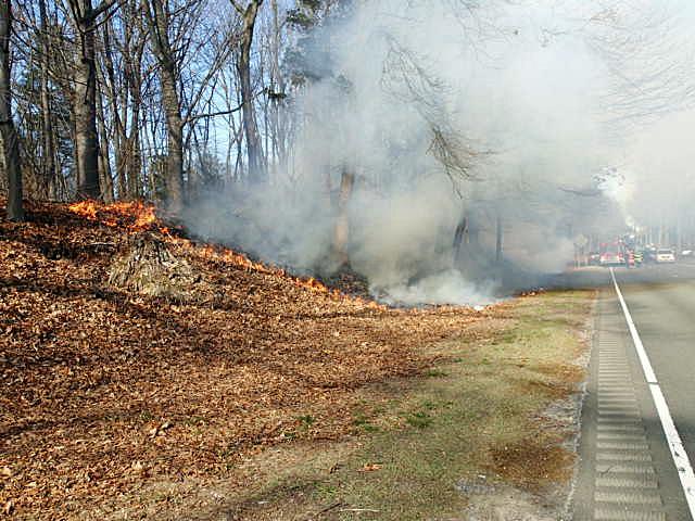 First brush fire of season brings warning