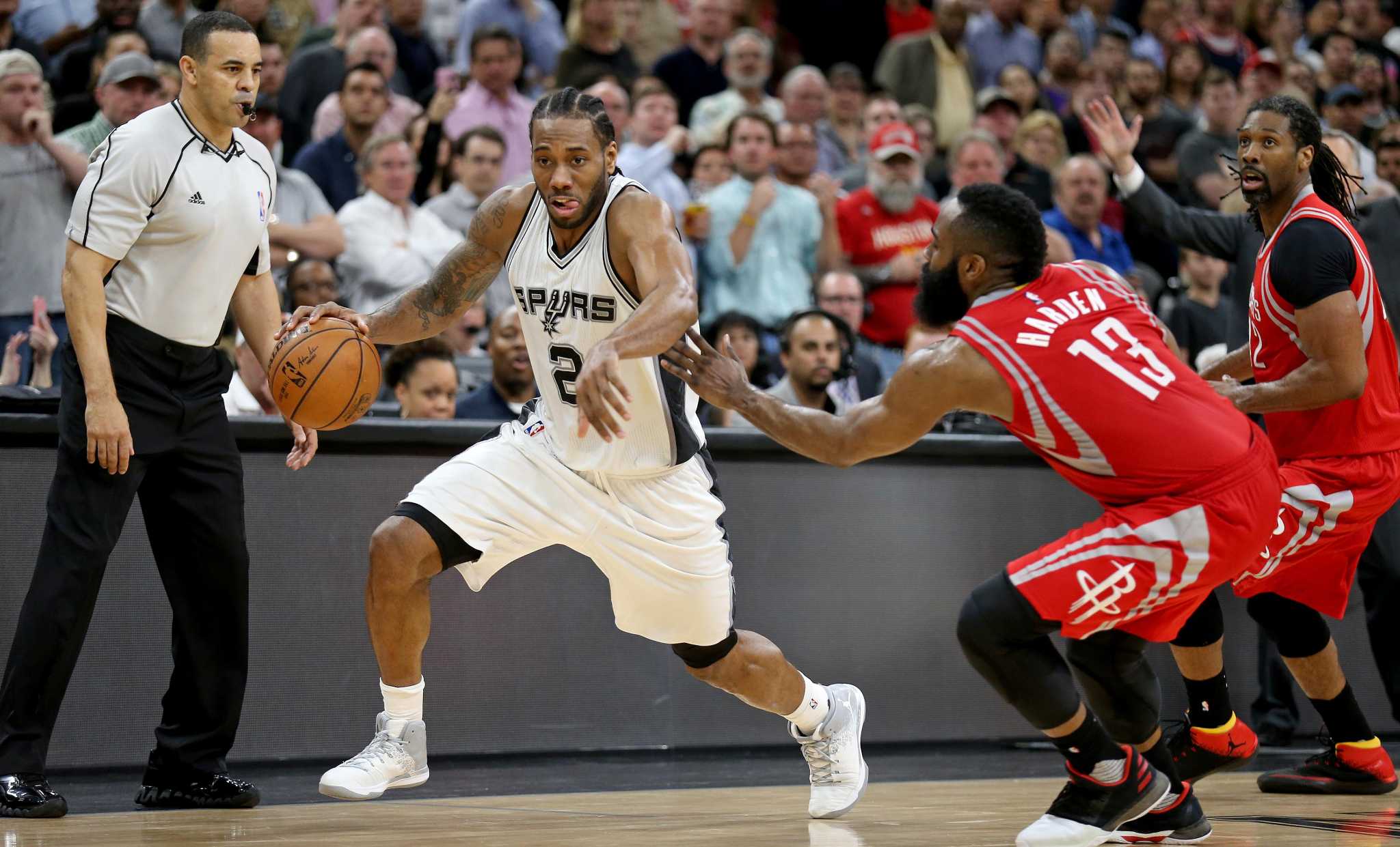 NBA releases schedule for Spurs-Rockets second-round series