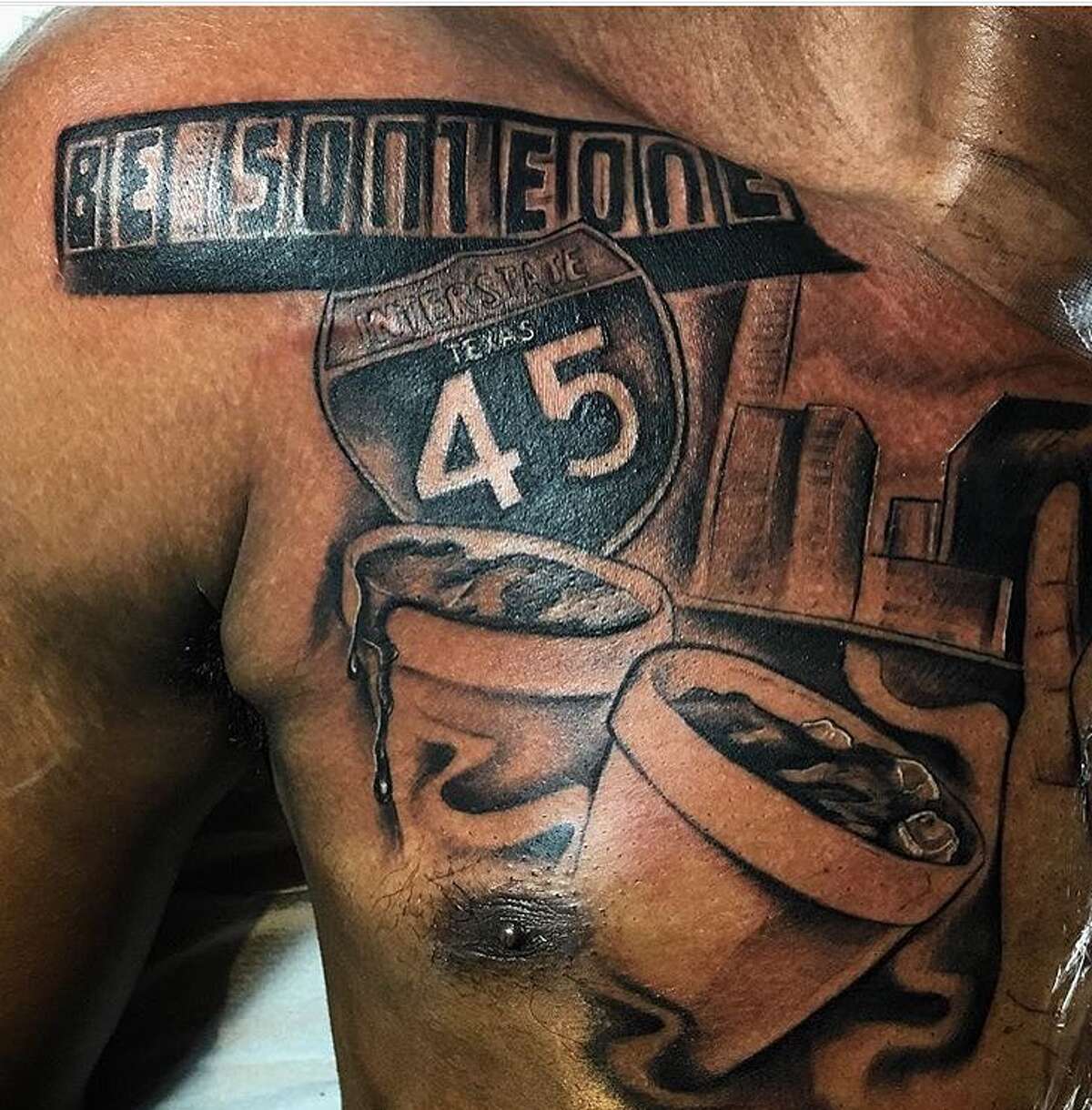 A man that is more Houston than you are gets 'Be Someone' tattooed on ...