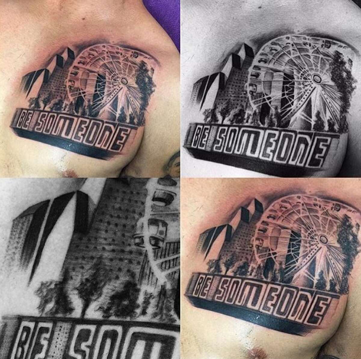 A man that is more Houston than you are gets 'Be Someone' tattooed on ...