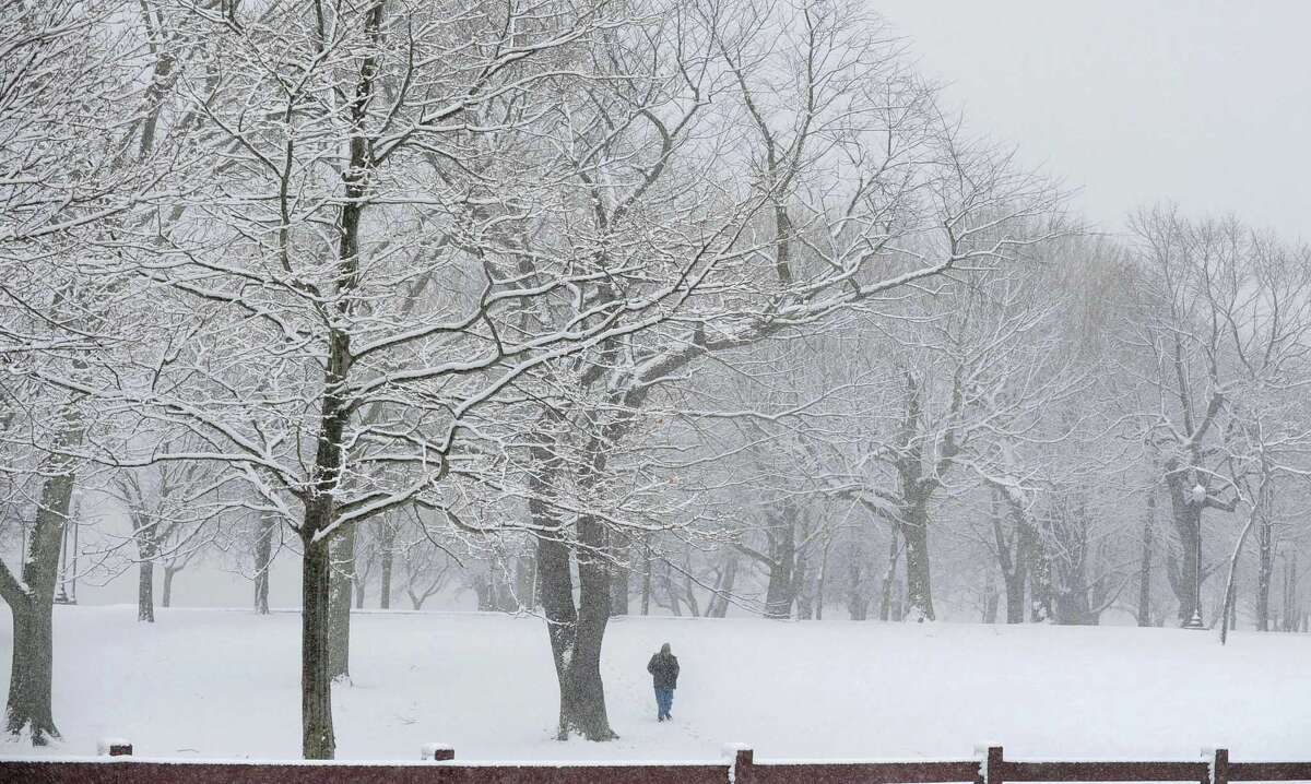 Photos: Winter makes a comeback in Norwalk