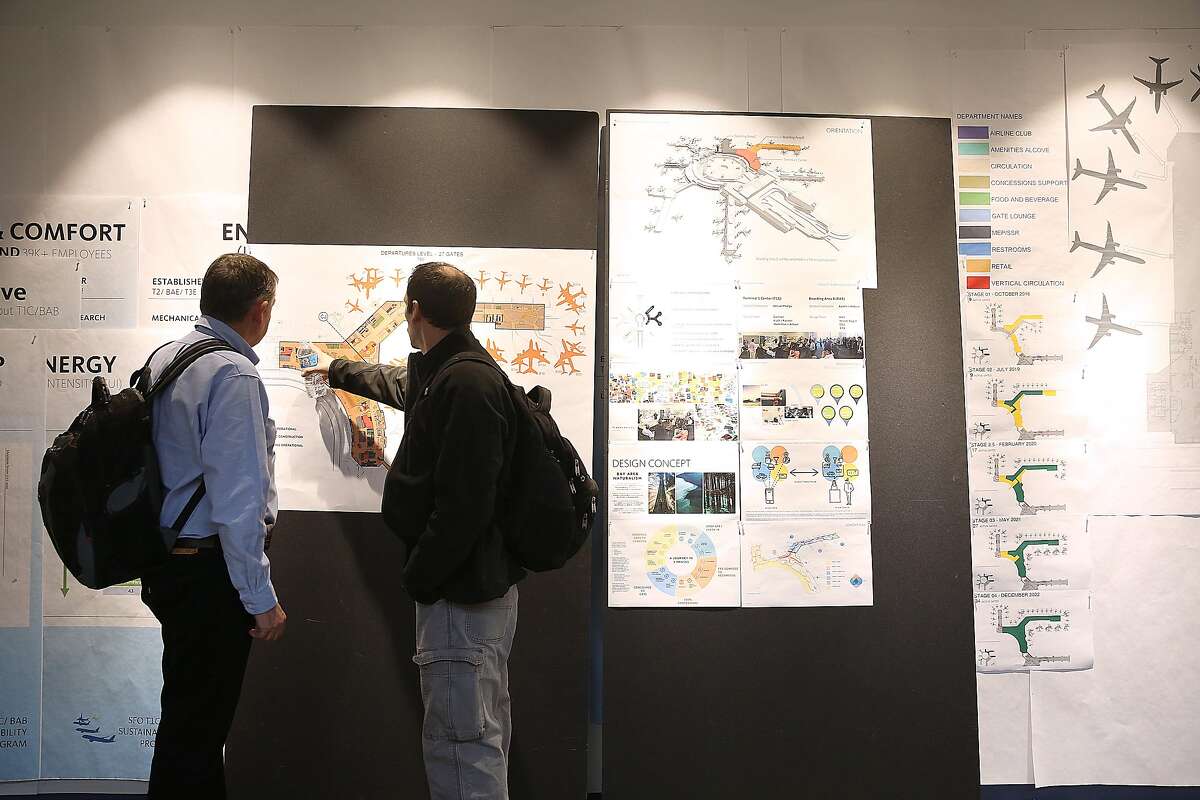 SFO redesign gets off the ground in airplane hangar