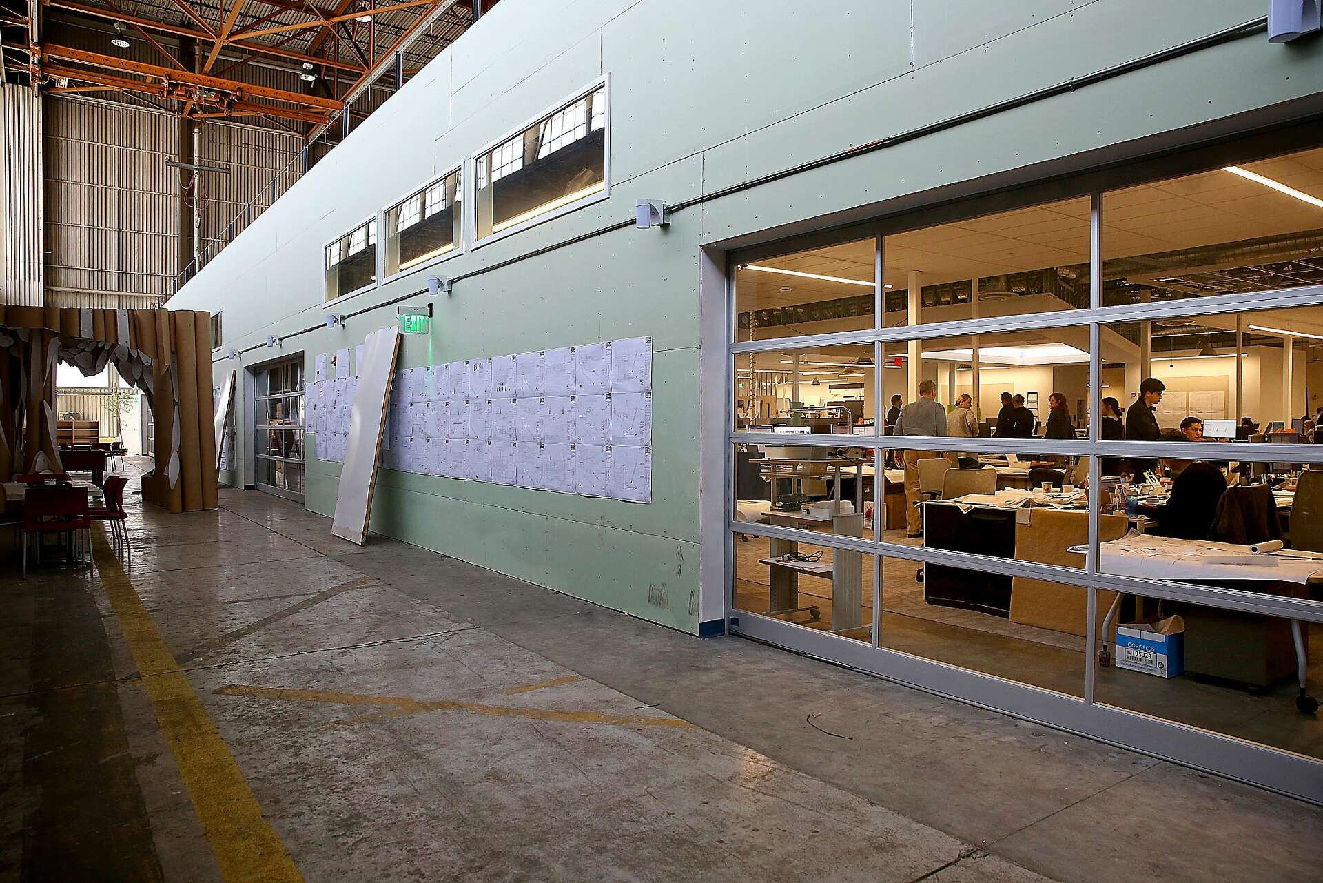SFO redesign gets off the ground in airplane hangar