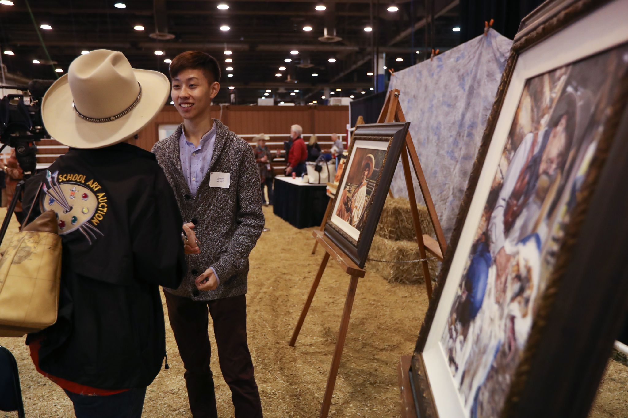 Along with livestock, they brought the art to this year's Houston Rodeo