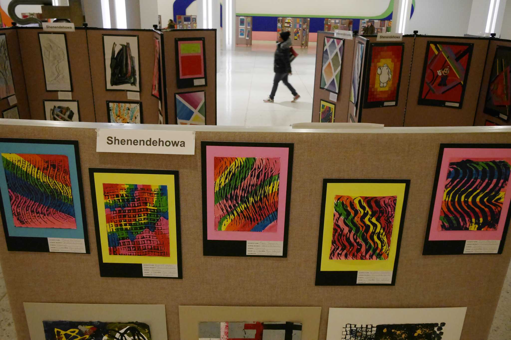 Student artwork on display