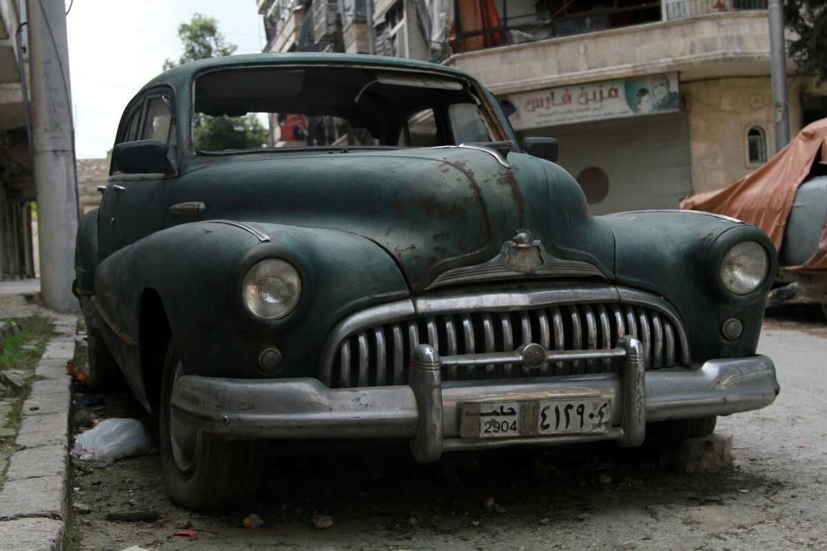 Haunting photos show doctor's car collection destroyed by Syrian Civil War