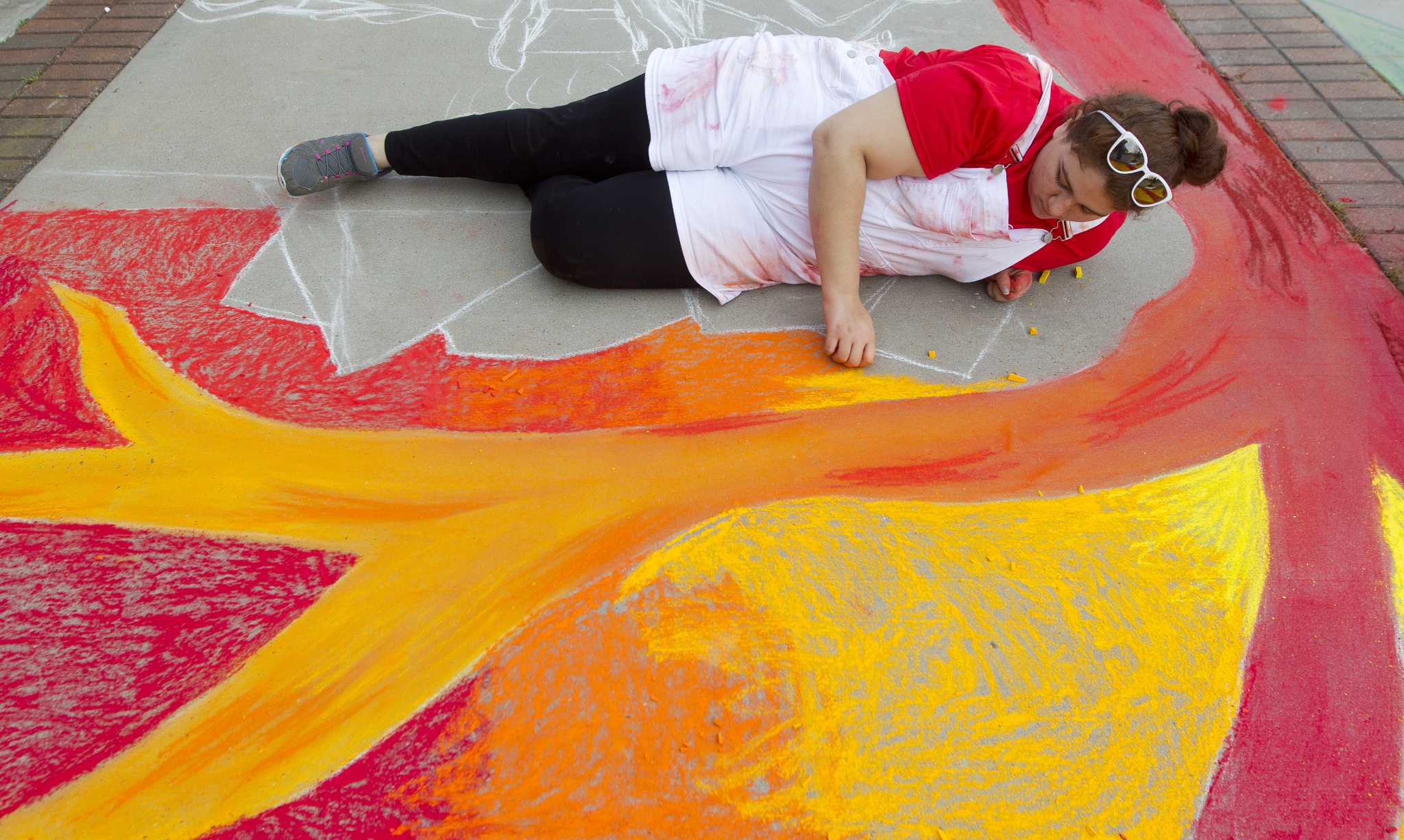 Chalk Up Conroe brings artistic touch to Founder's Plaza