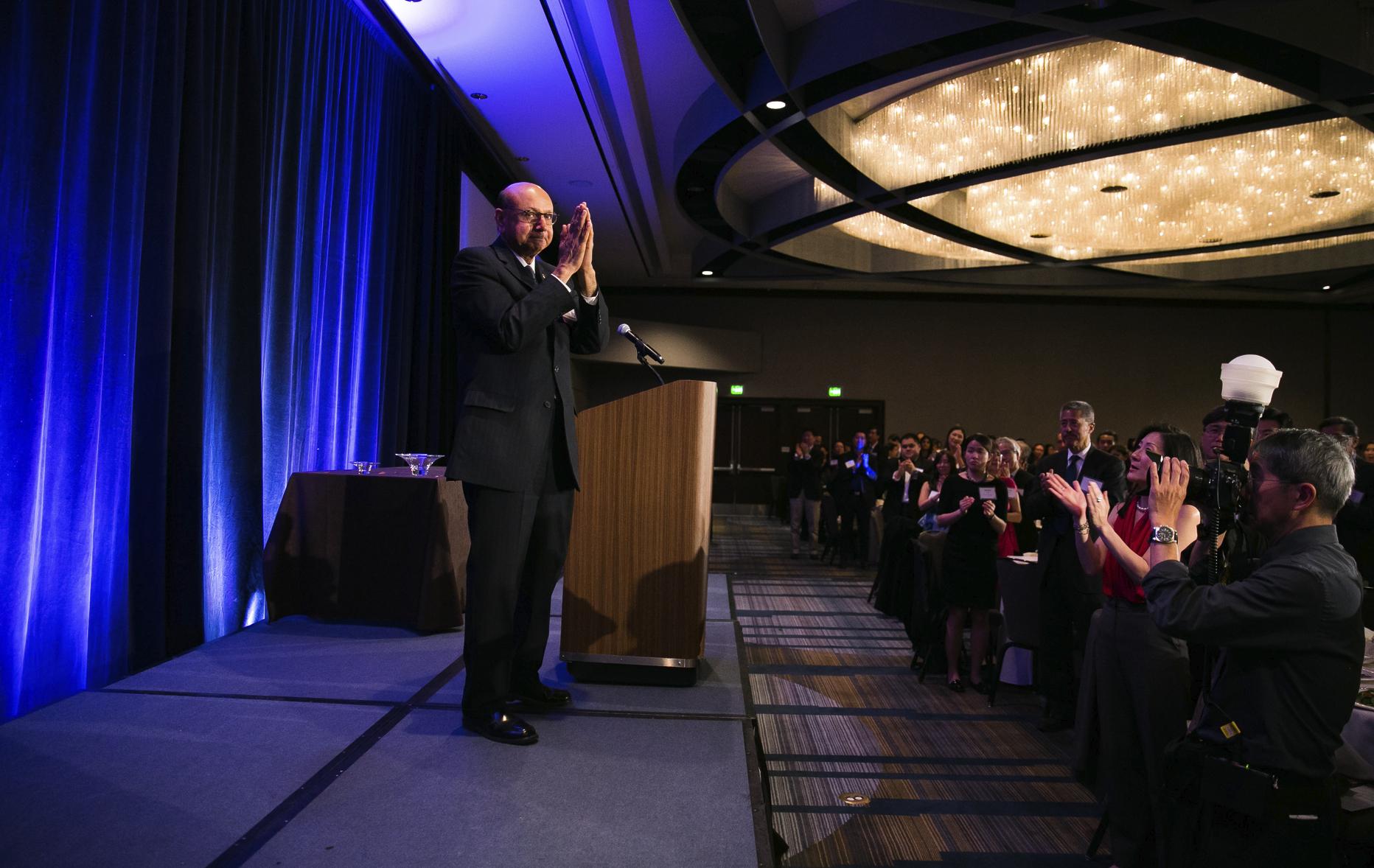Gold Star father, in SF speech, keeps Constitution in hand, heart