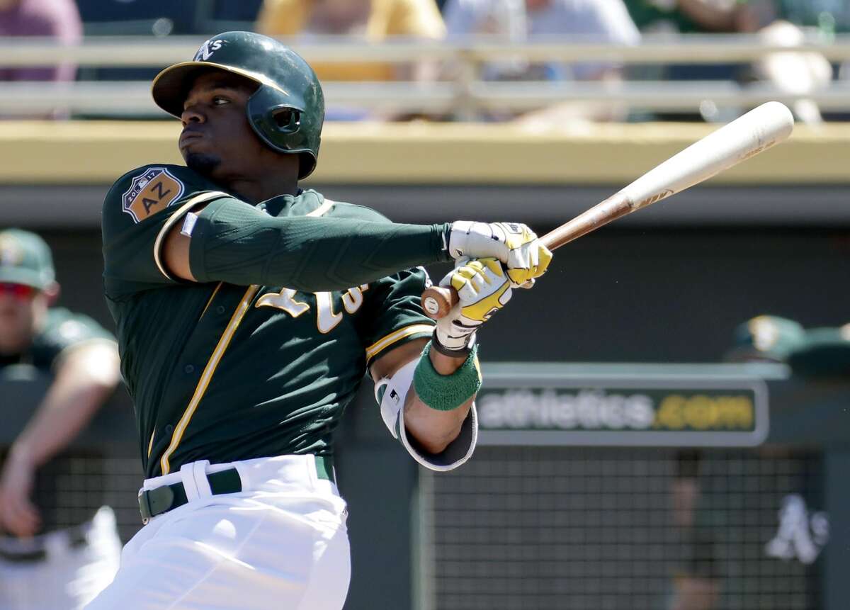 Rajai Davis leads off A’s Opening Night