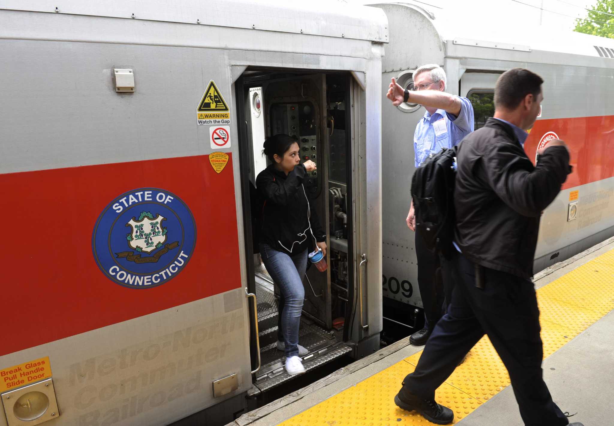 Rail fire sends Metro-North train in reverse