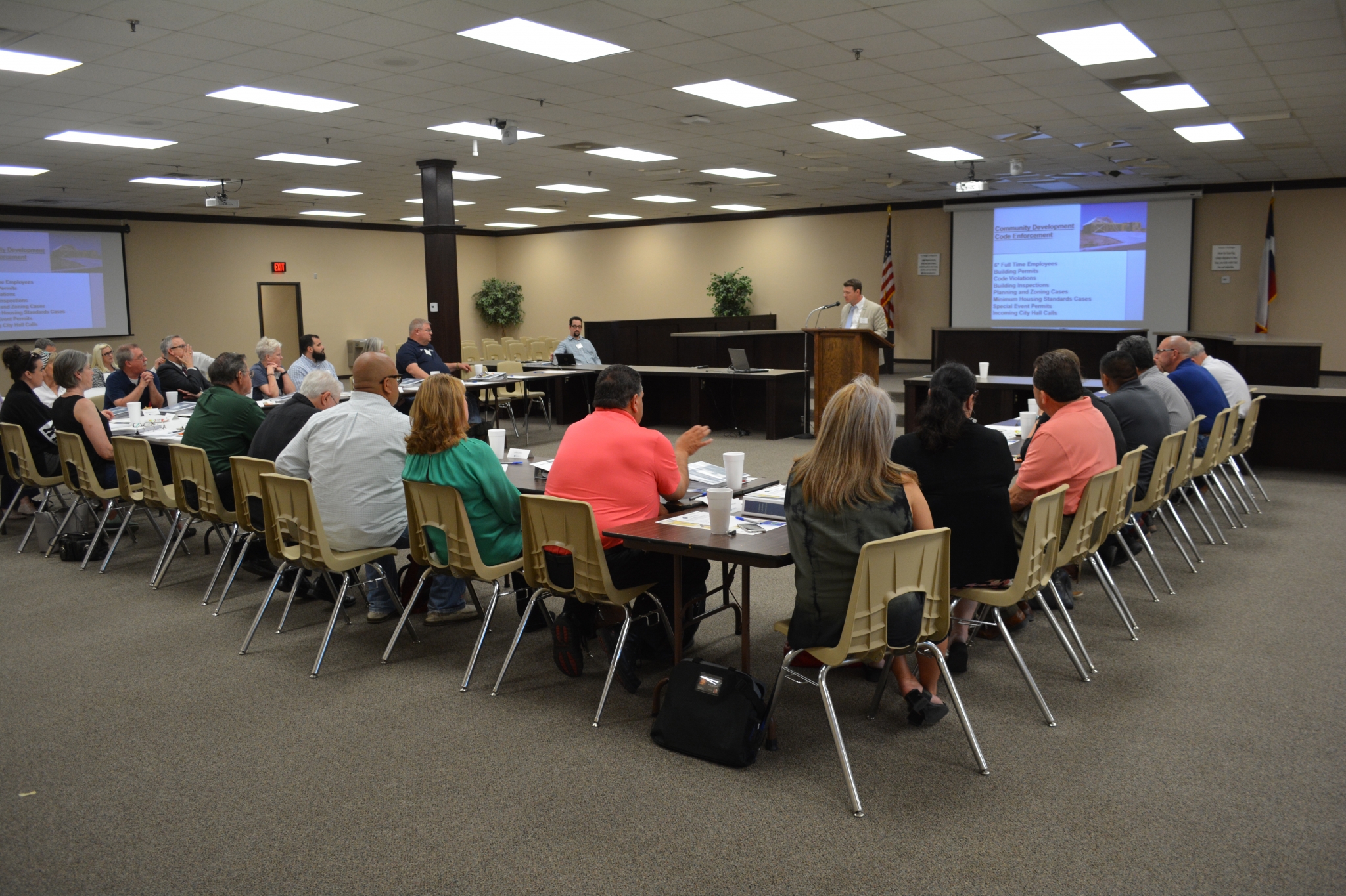 Citizens Advisory Committee making a list