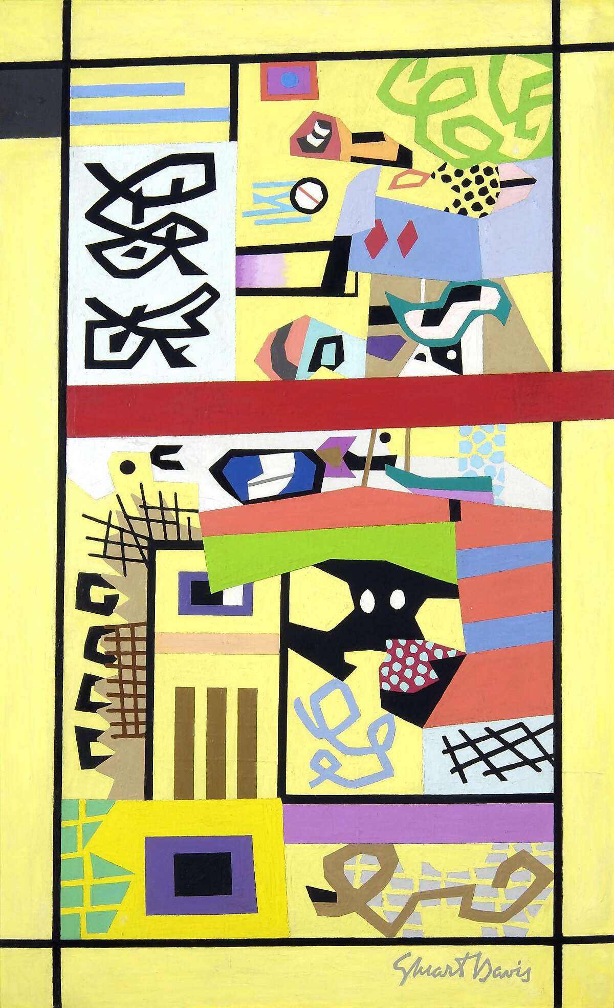 The word on the work of Stuart Davis at the de Young