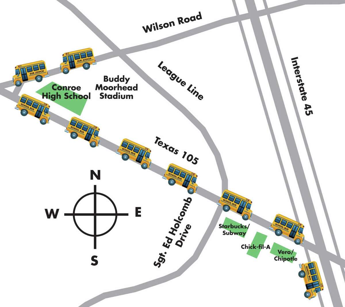 Parent claims Conroe High bus drivers endangering others