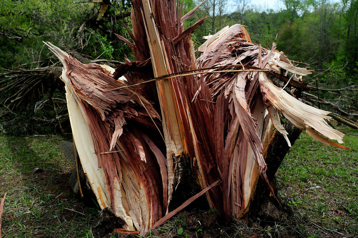 Tornado aftermath photo shows Houston shipping containers tossed around ...