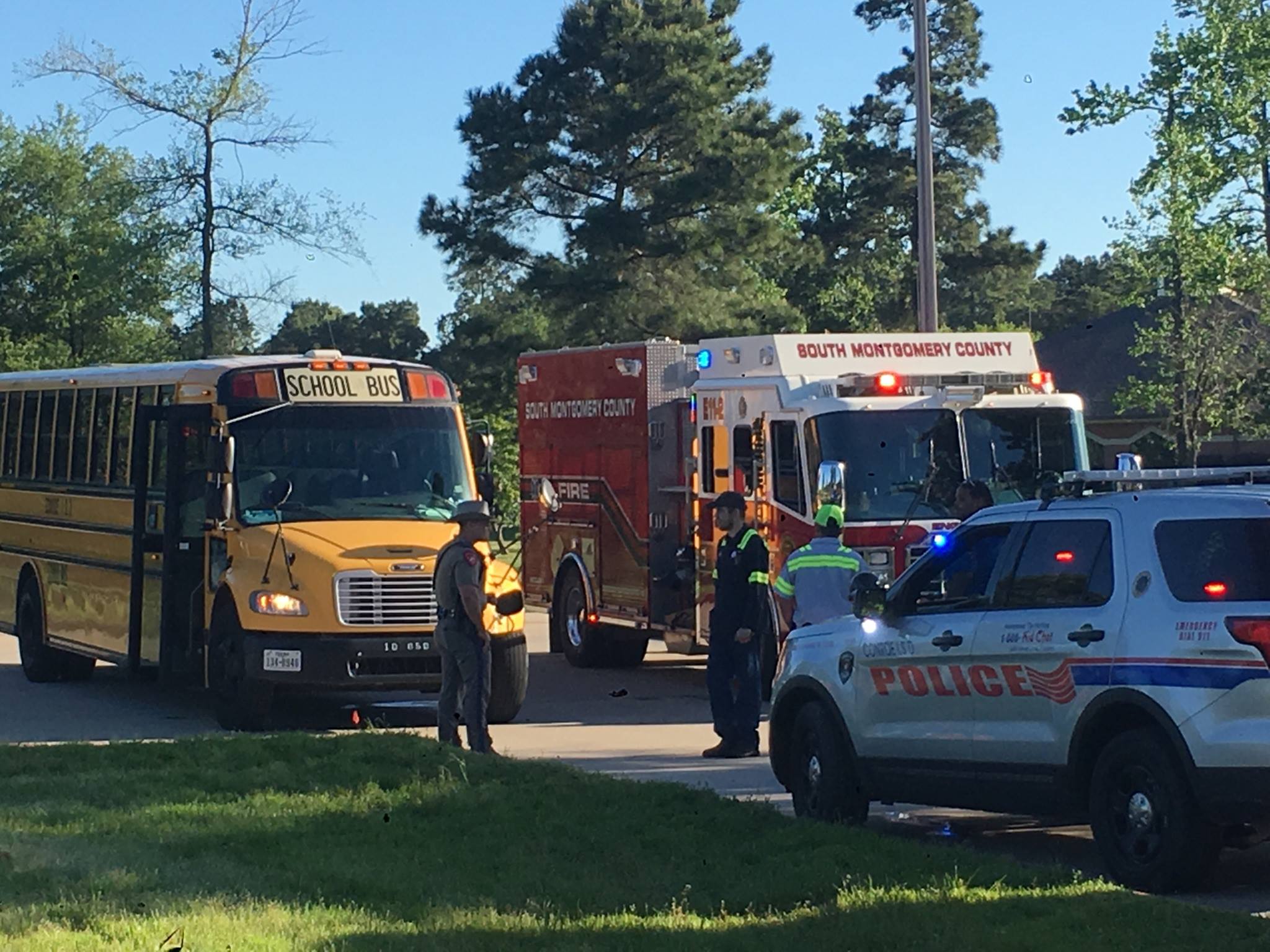 Children receive minor injuries in Conroe ISD school bus crash