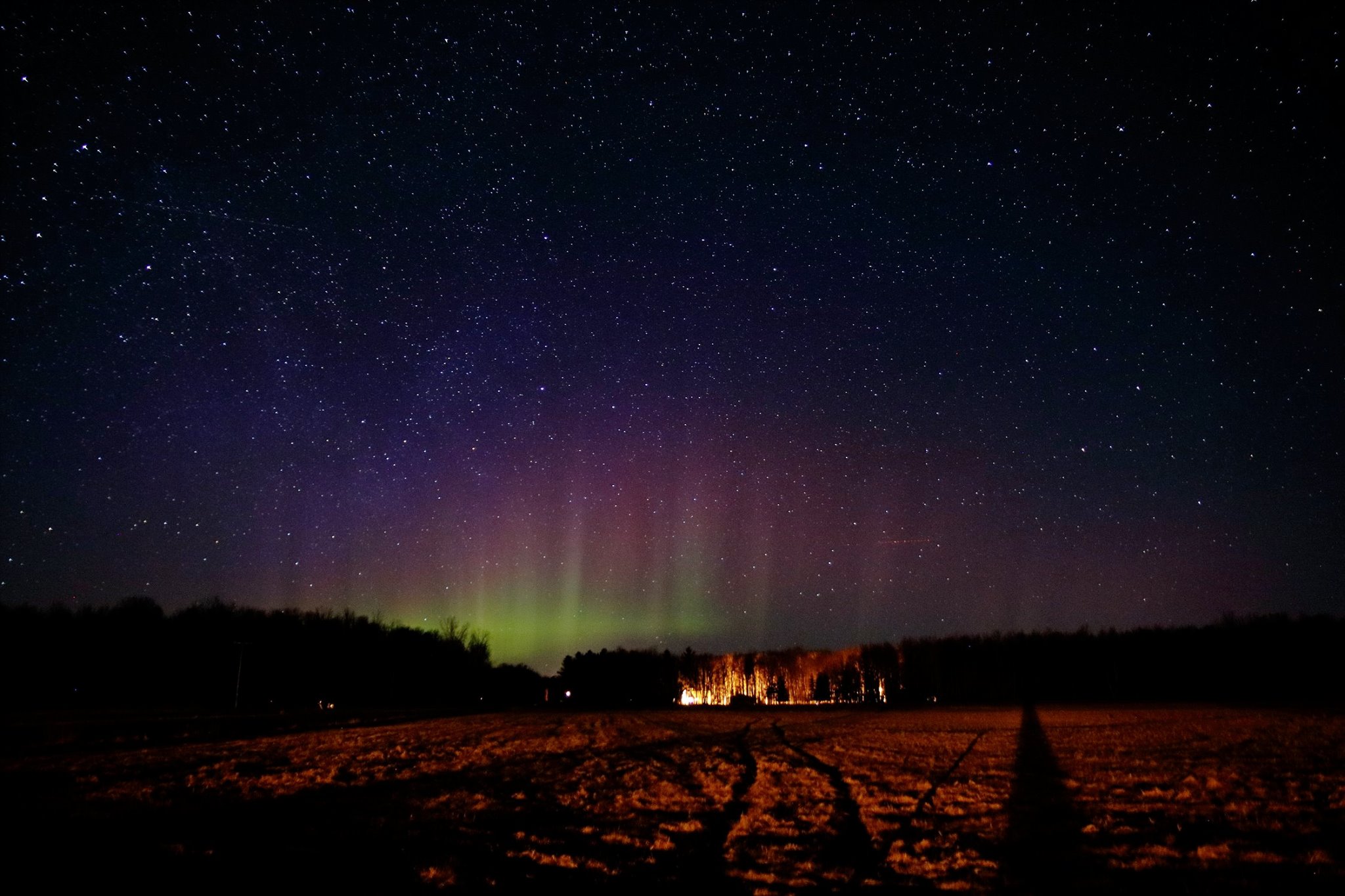 Capturing the northern lights in Midland