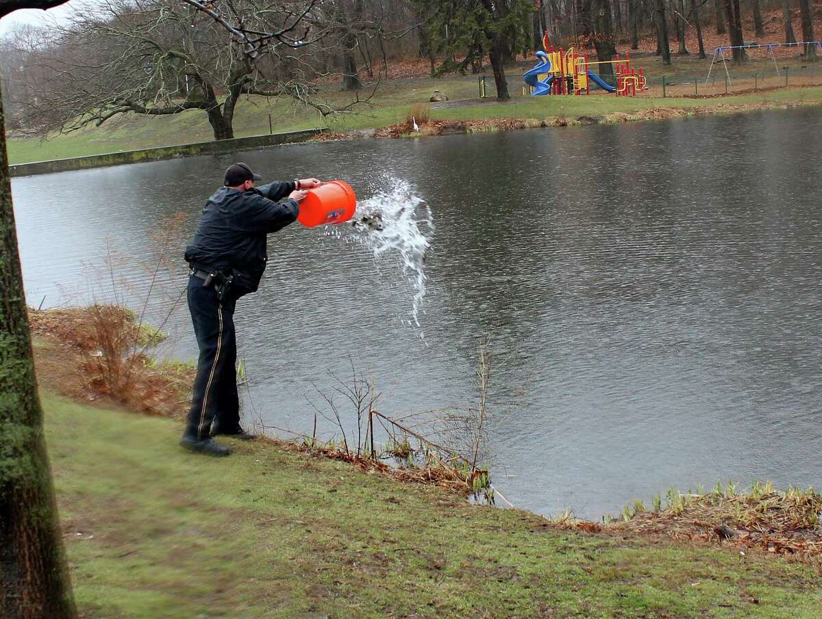Pond stocked ahead of Fairfield fishing derby