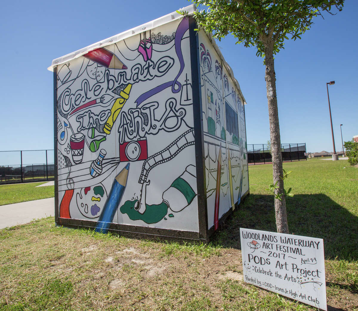 Local schools create art on large storage containers for annual arts ...