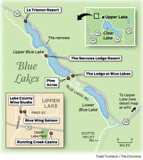 Smaller Blue Lakes offer feeling of European resorts