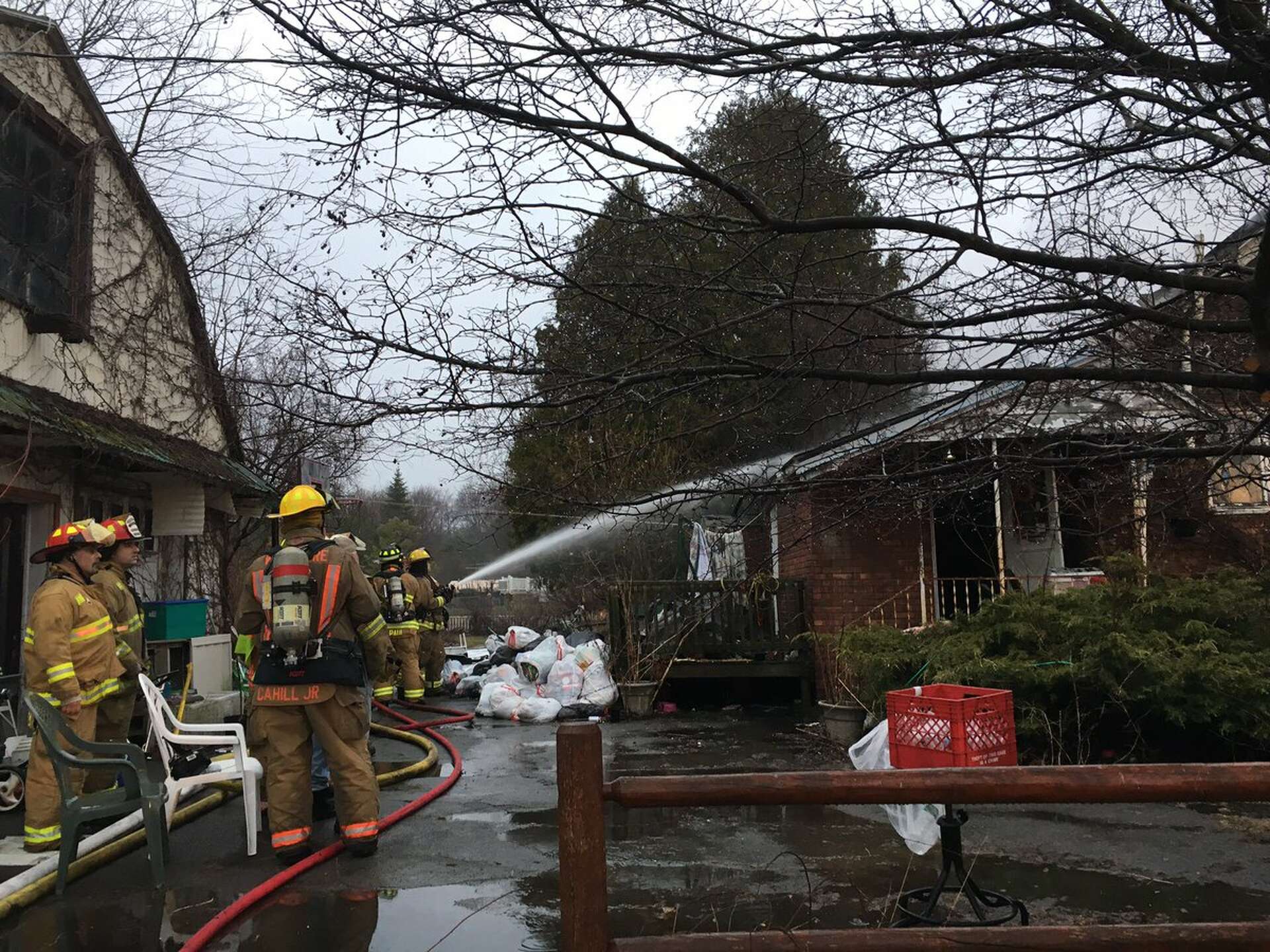 Resident escapes Curry Road fire in Guilderland, pets missing