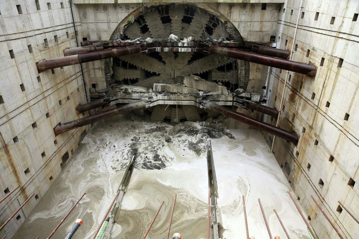 Watch: Bertha breaks through Seattle waterfront tunnel