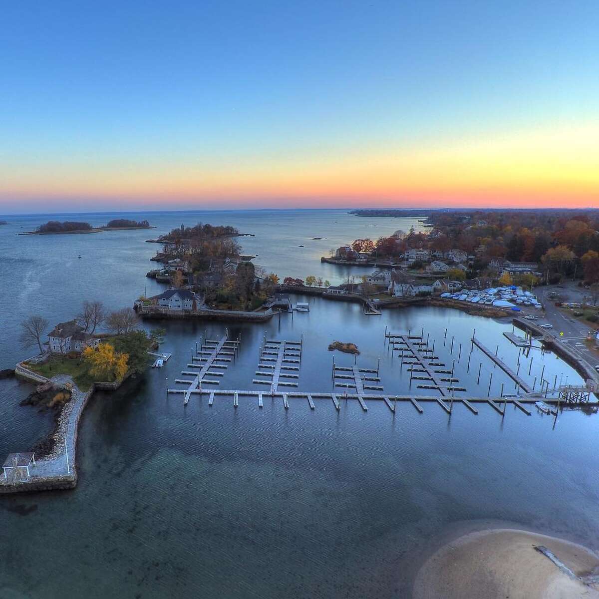 Drone captures spectacular images of the Connecticut shoreline