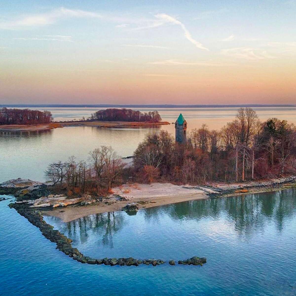 Drone captures spectacular images of the Connecticut shoreline