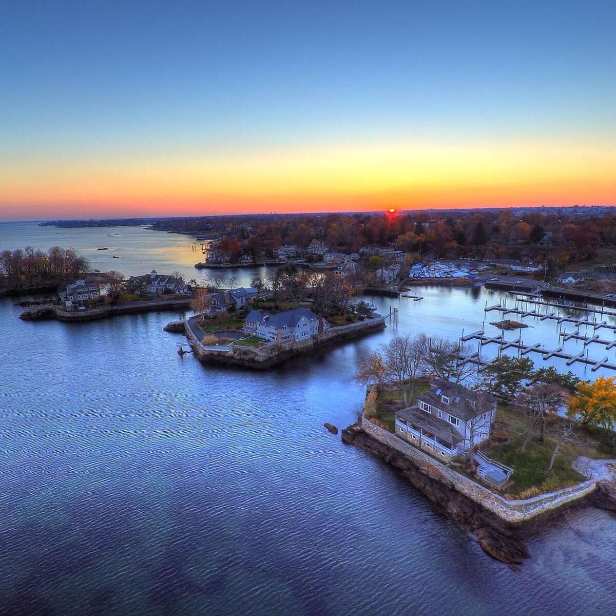 Drone captures spectacular images of the Connecticut shoreline