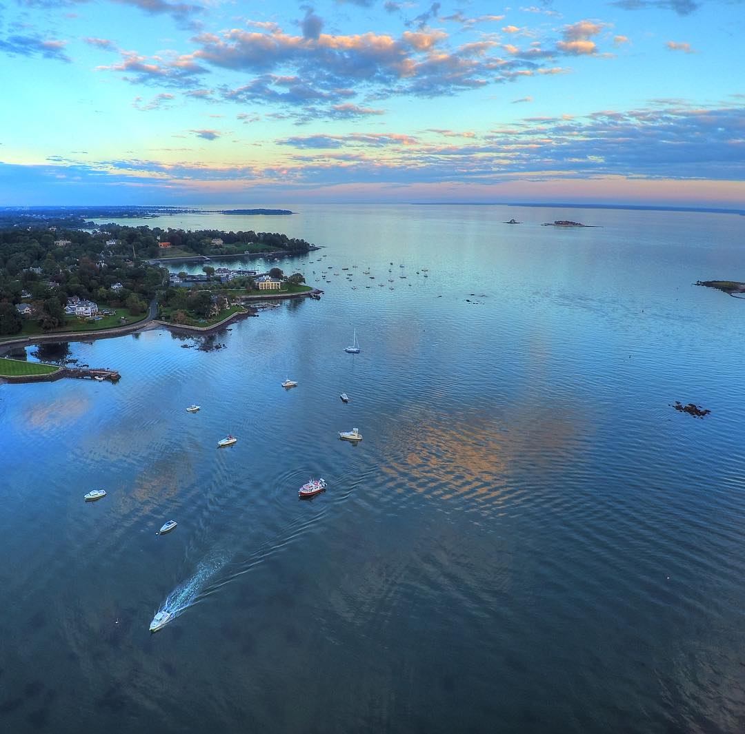 Drone captures spectacular images of the Connecticut shoreline