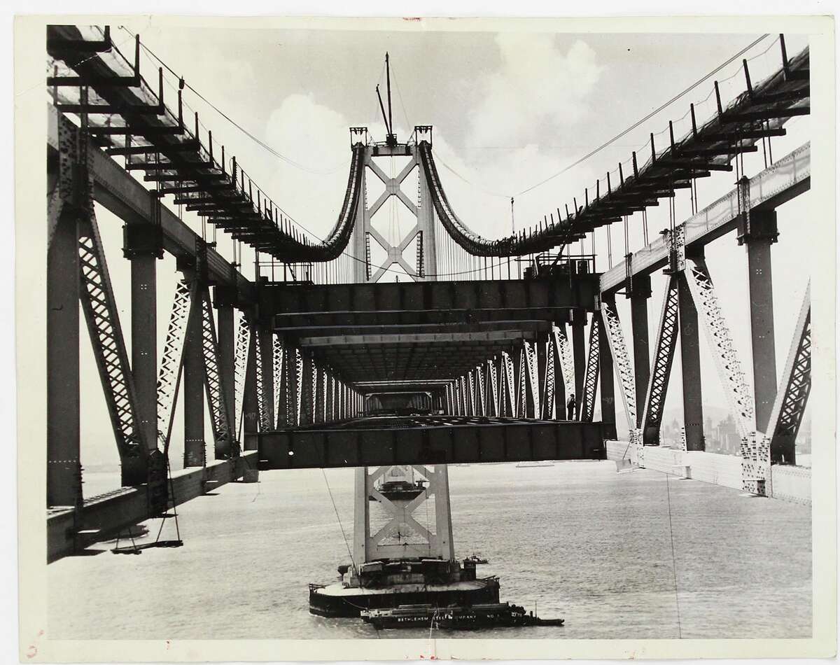 Rare photos showing the Bay Bridge under construction up for sale