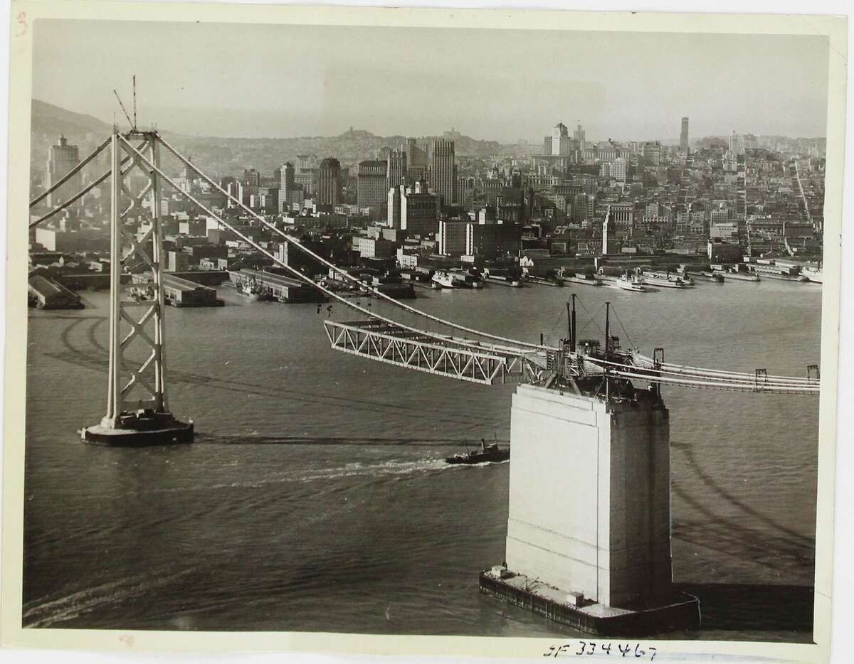Rare photos showing the Bay Bridge under construction up for sale