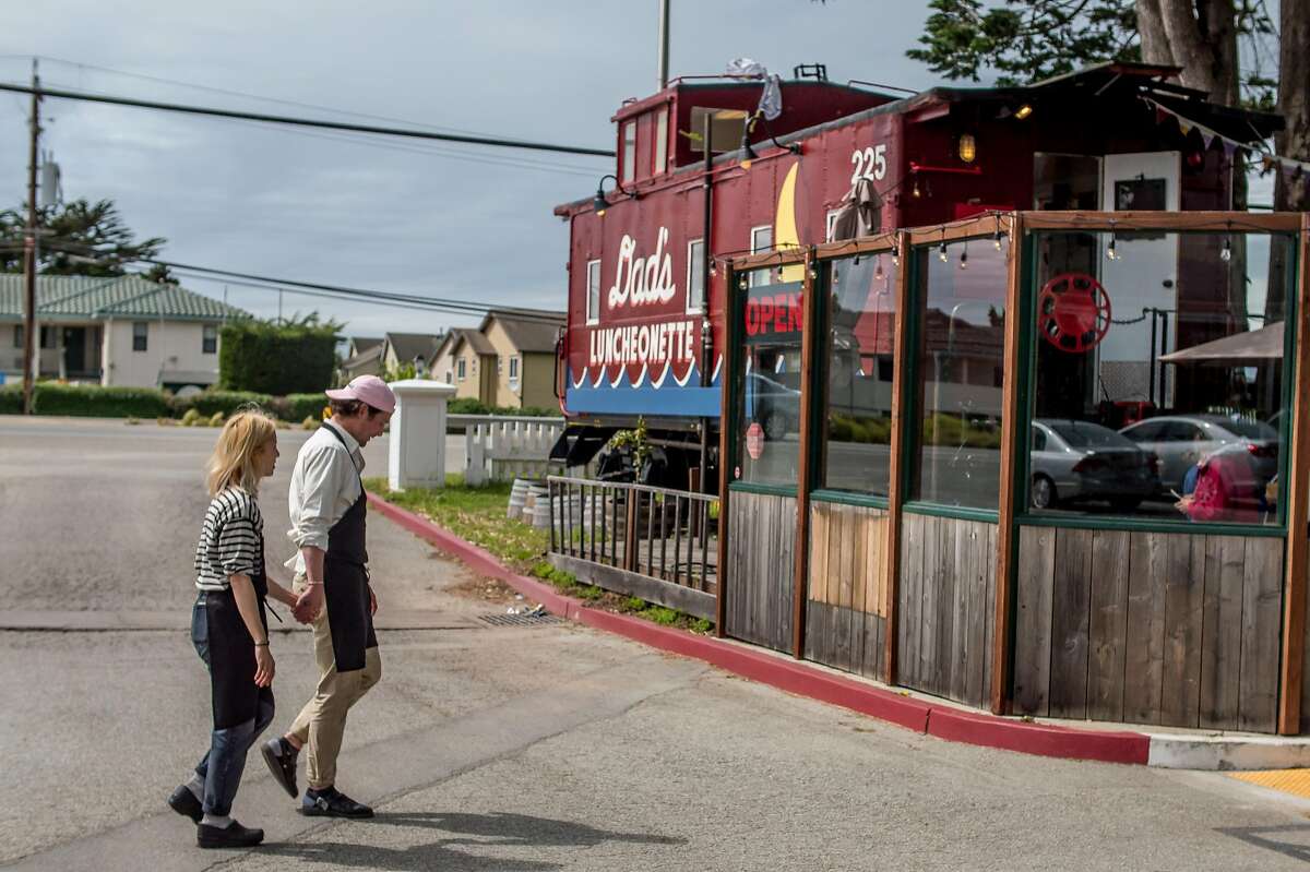 Former Saison chef now cooking hamburgers in a caboose