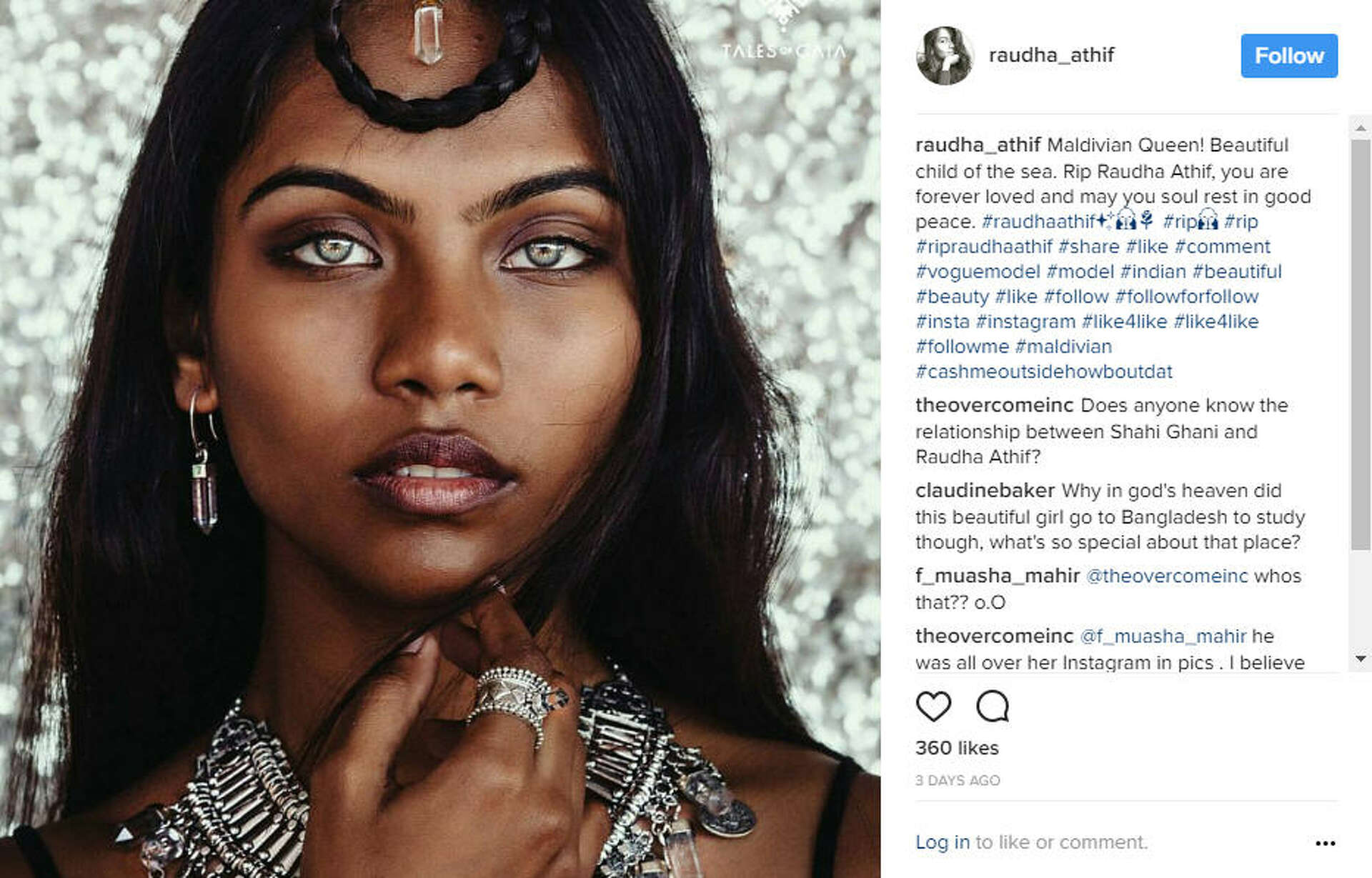 Vogue cover model, Raudha Athif allegedly murdered for refusing to wear ...