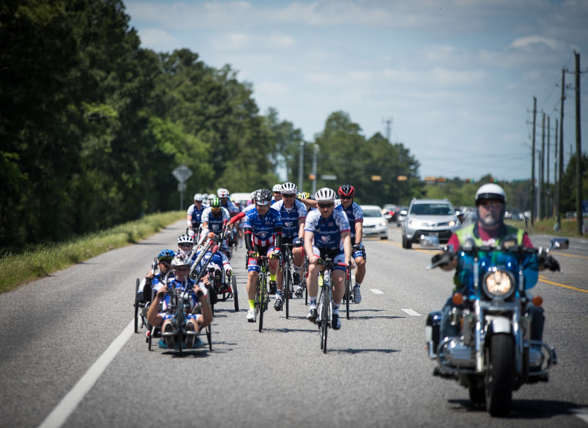 Leaving Montgomery, wounded vets finish 500-mile statewide bike ride