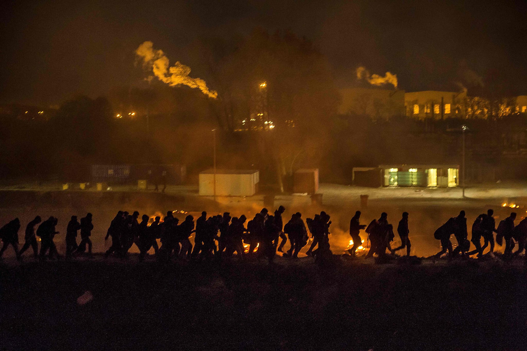 Refugee camp in France destroyed by fire, forcing 1,500 to flee