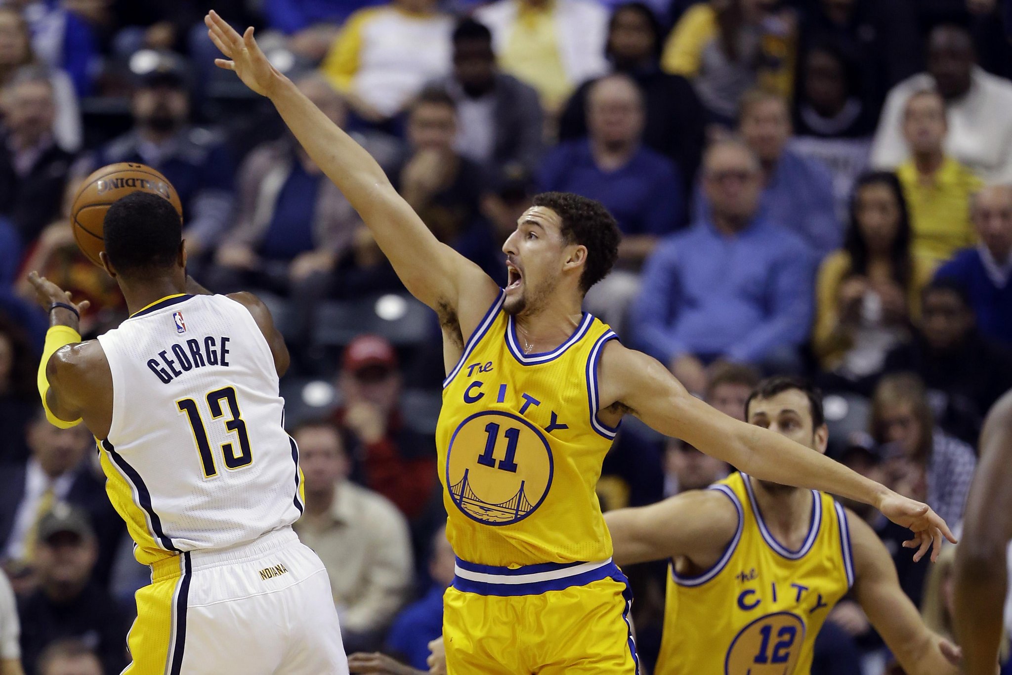 Klay Thompson’s defensive play a key against Portland