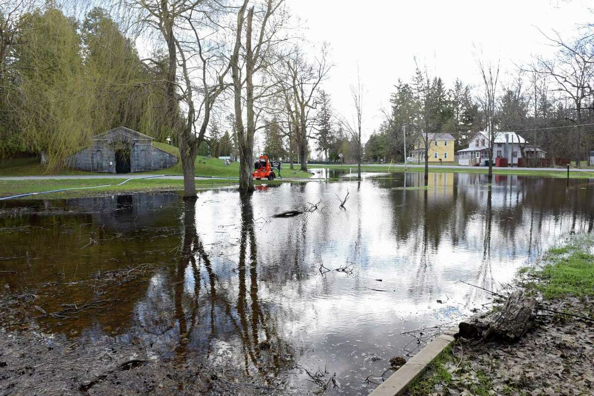 Saratoga Monument Lot Flooding A Mystery