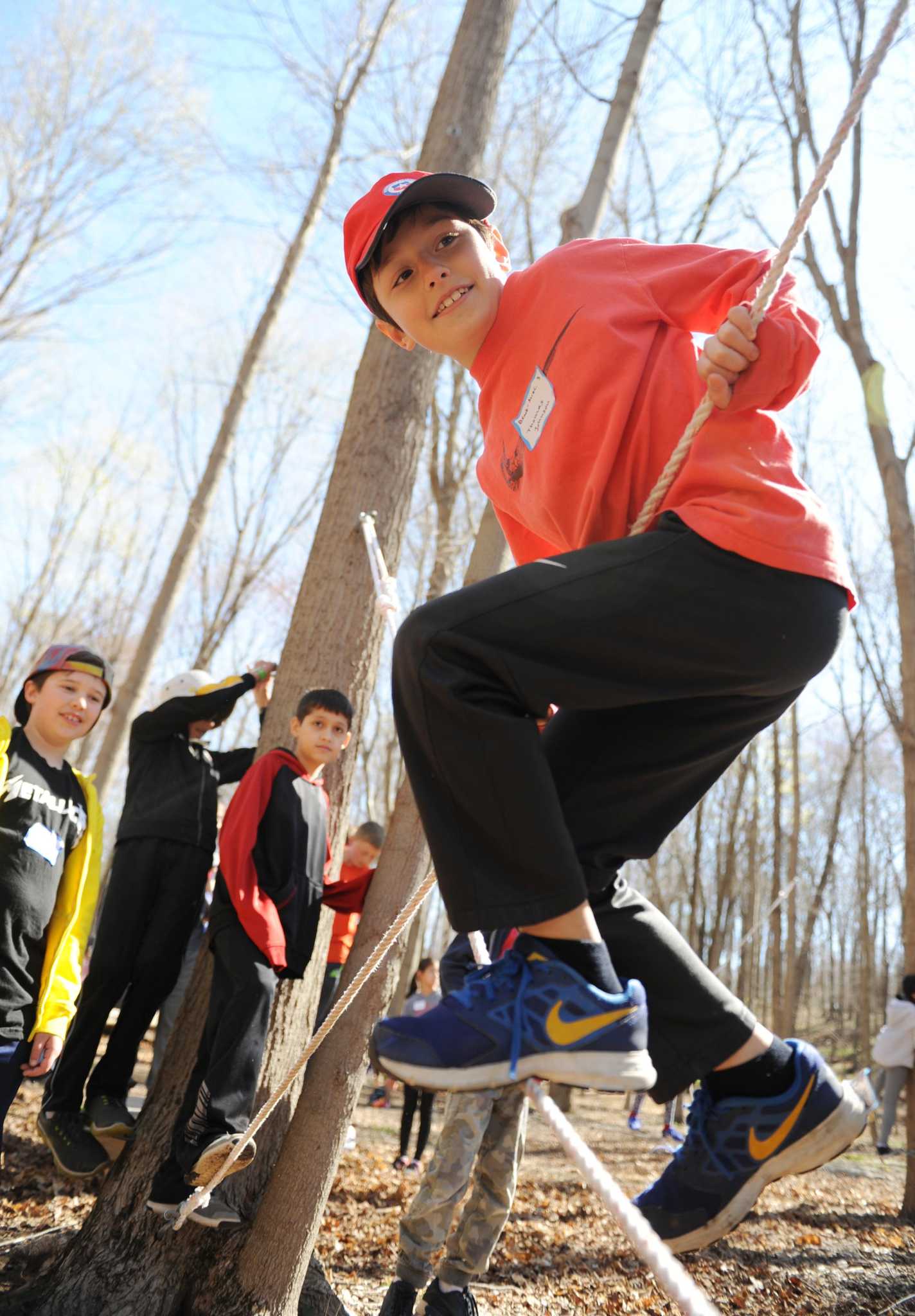 Greenwich fifth-graders learn team-building at Orienteering Adventure Day