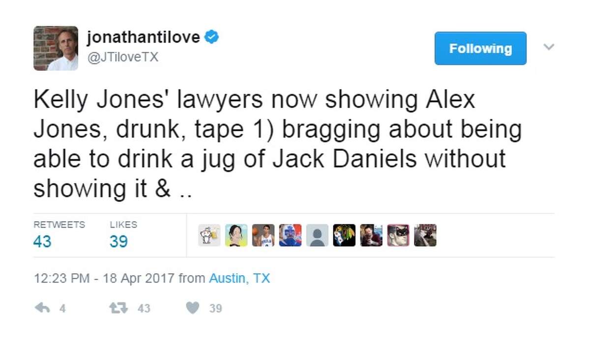 Wildest live tweets from inside conspiracy shock jock Alex Jones' TX ...