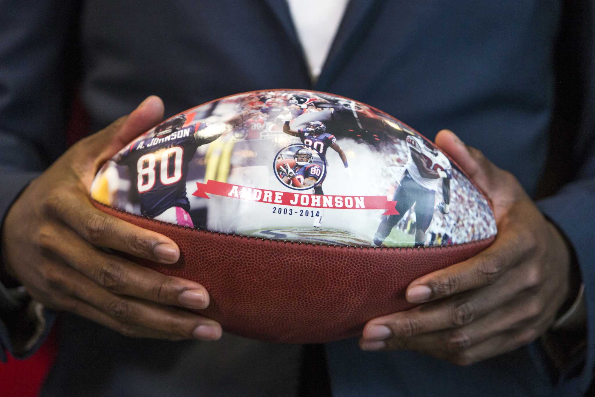 Texans' first superstar, Andre Johnson, 'excited' to retire in Houston