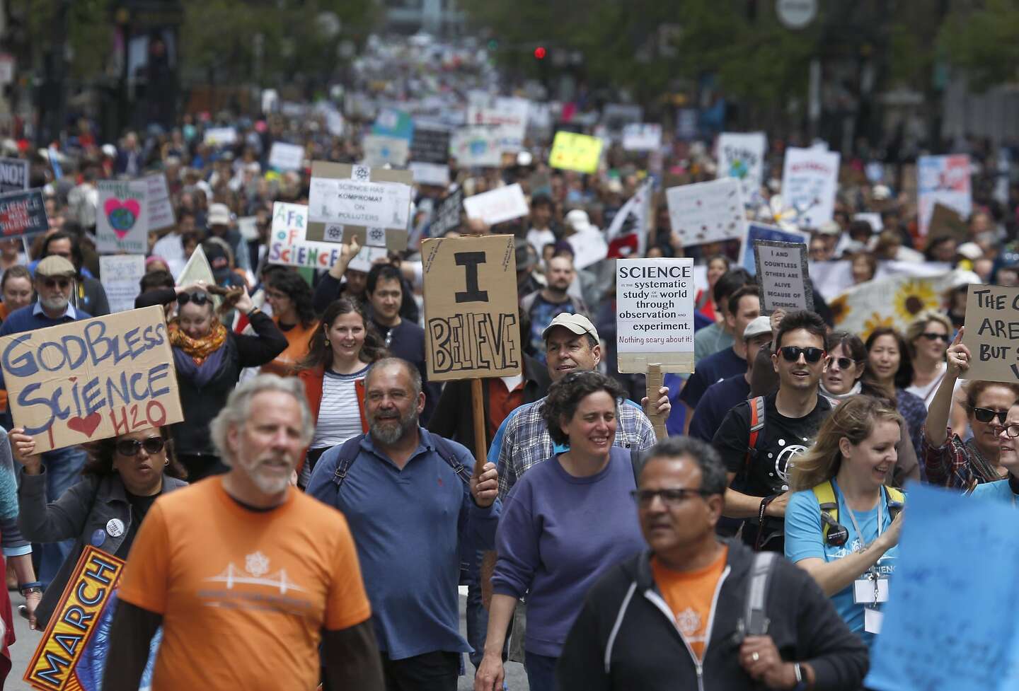 Protesters take to the streets in SF March for Science