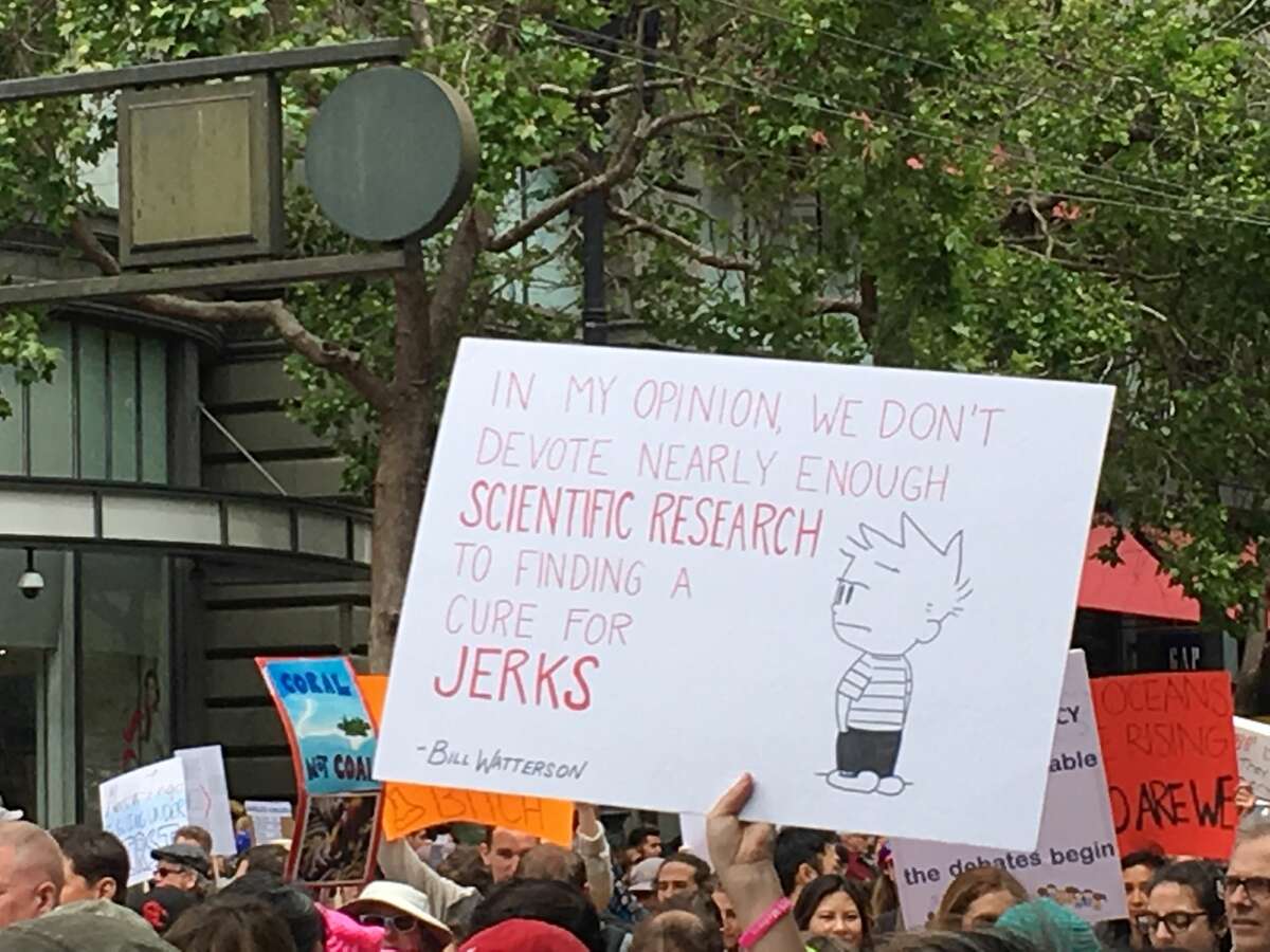 The wittiest signs from the San Francisco March for Science