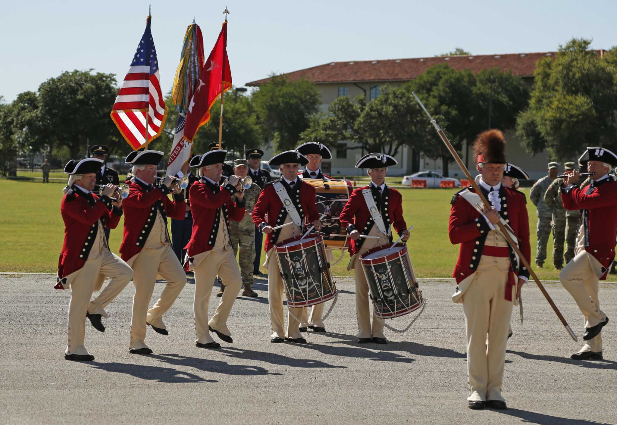 The city celebrates its military connection for Fiesta