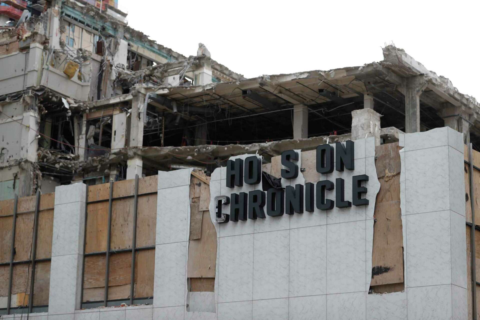 The old Houston Chronicle building is officially gone