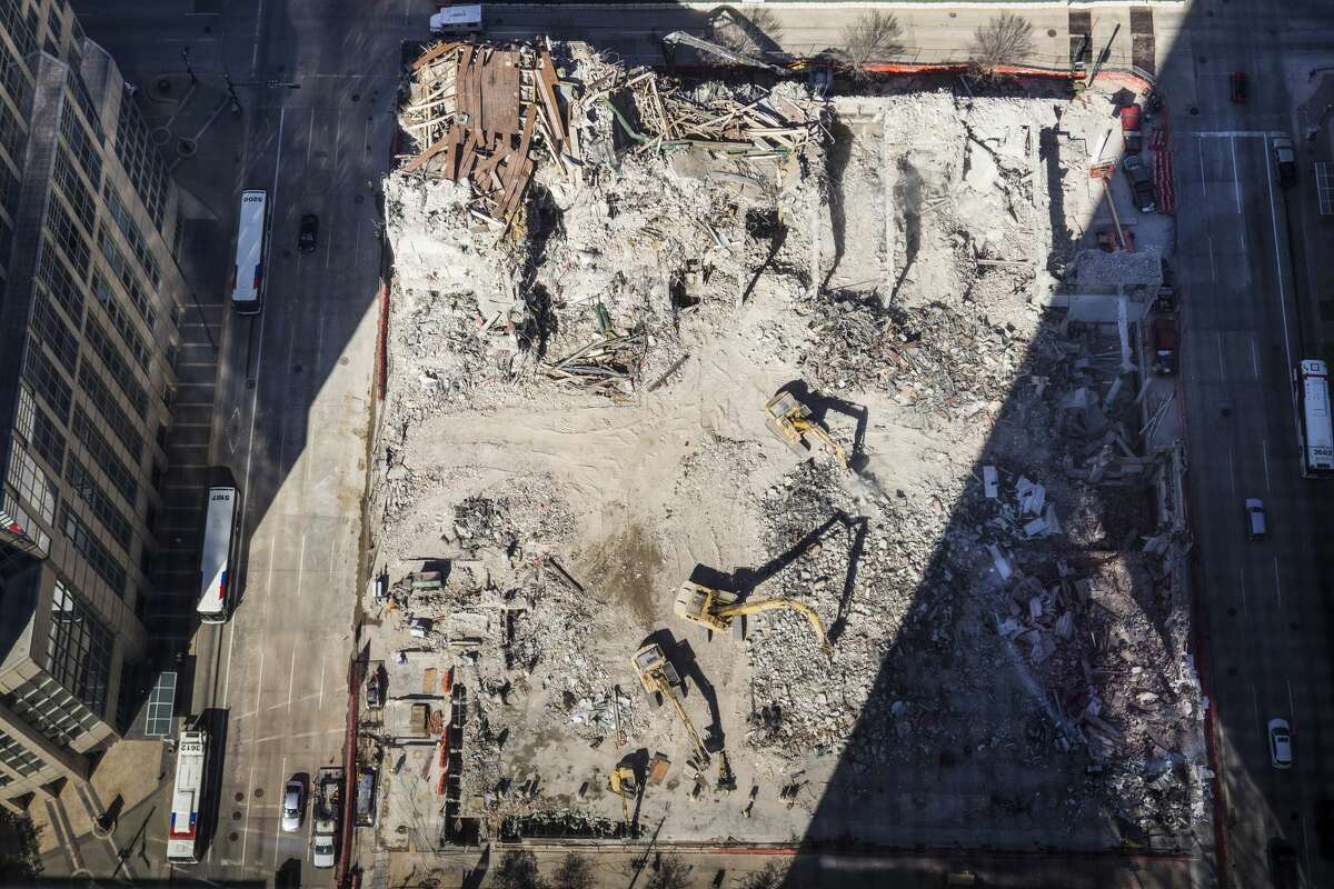 The old Houston Chronicle building is officially gone