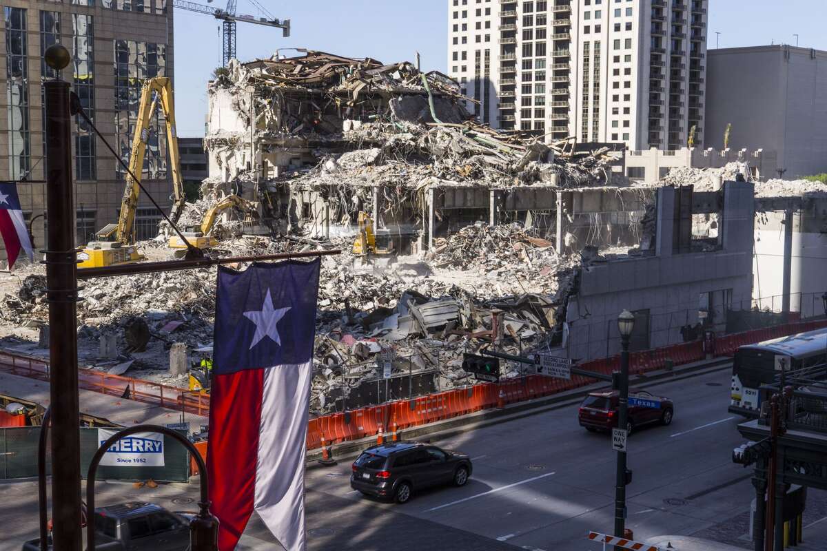 The old Houston Chronicle building is officially gone