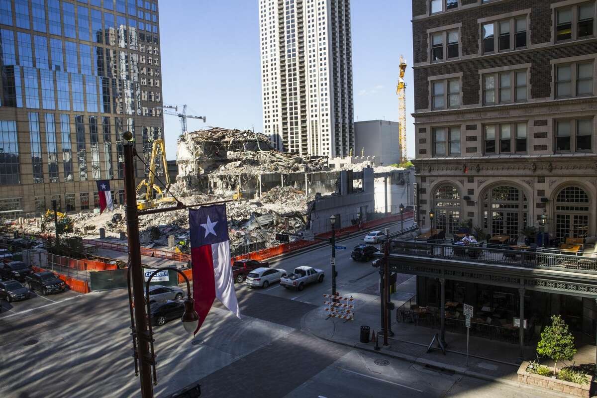 The old Houston Chronicle building is officially gone