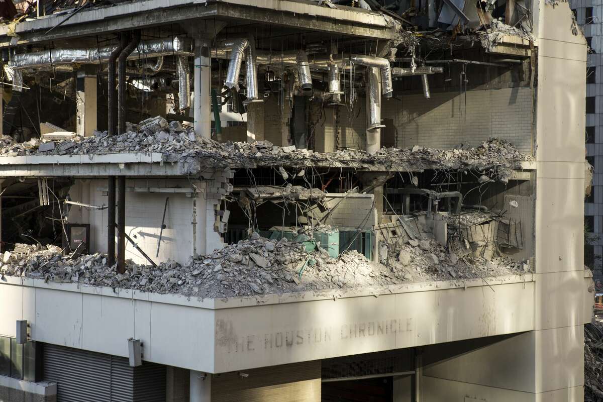 The old Houston Chronicle building is officially gone