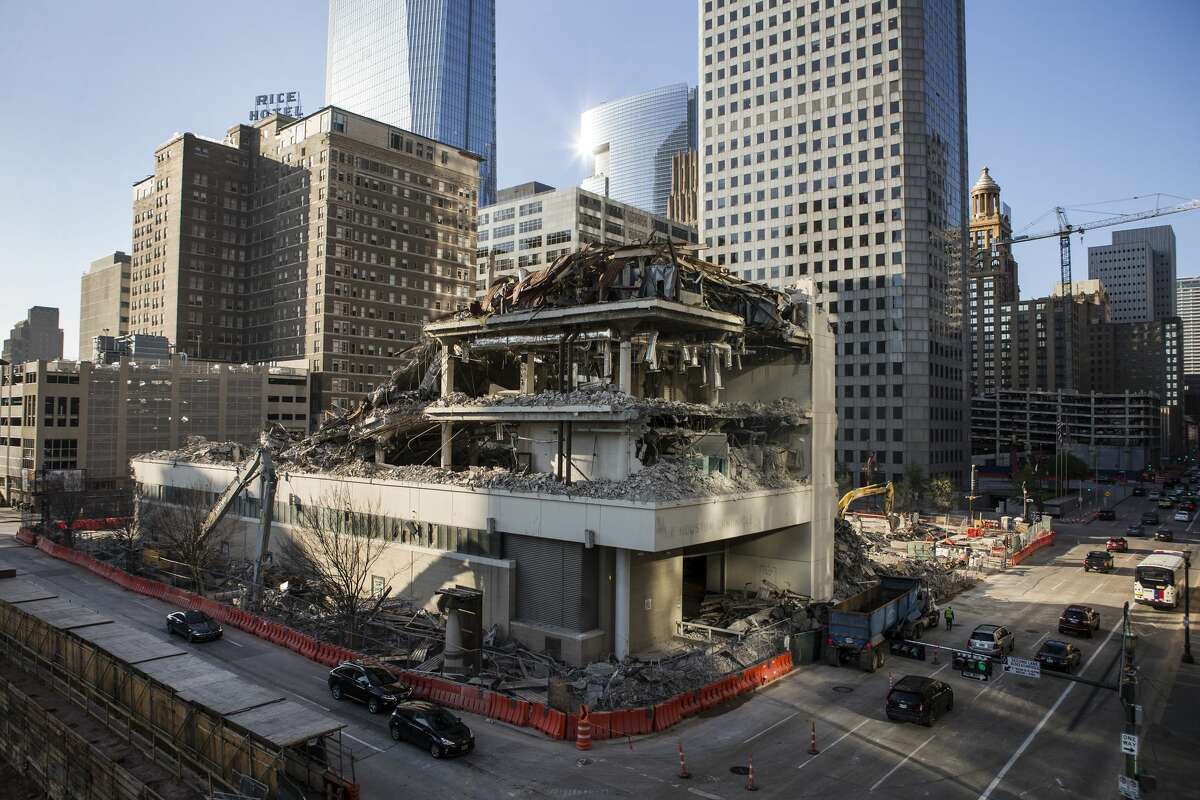 The old Houston Chronicle building is officially gone